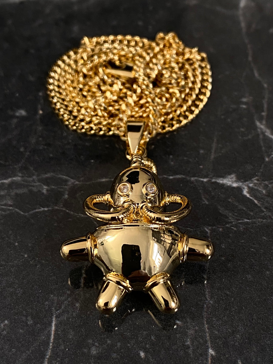 Mac Miller Swimming 3D Scuba Diver Aquanaut Robot Necklace Pendant ...